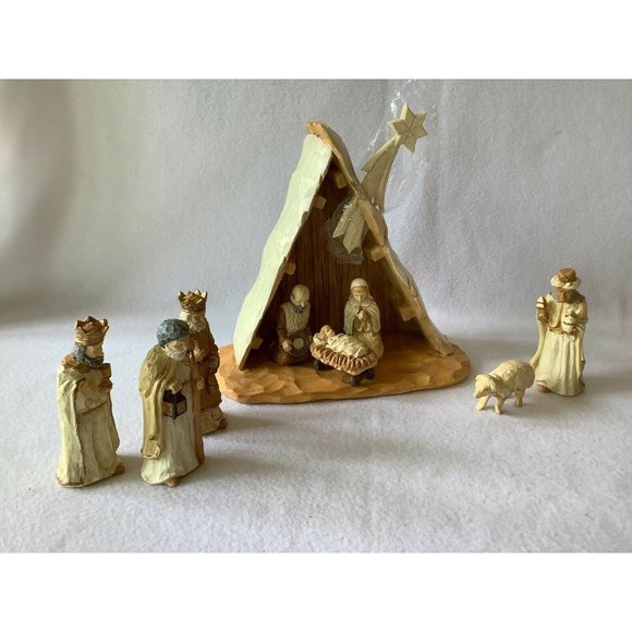 Holiday | 1 Piece Resin Nativity Set Hand Crafted And Hand Painted ...